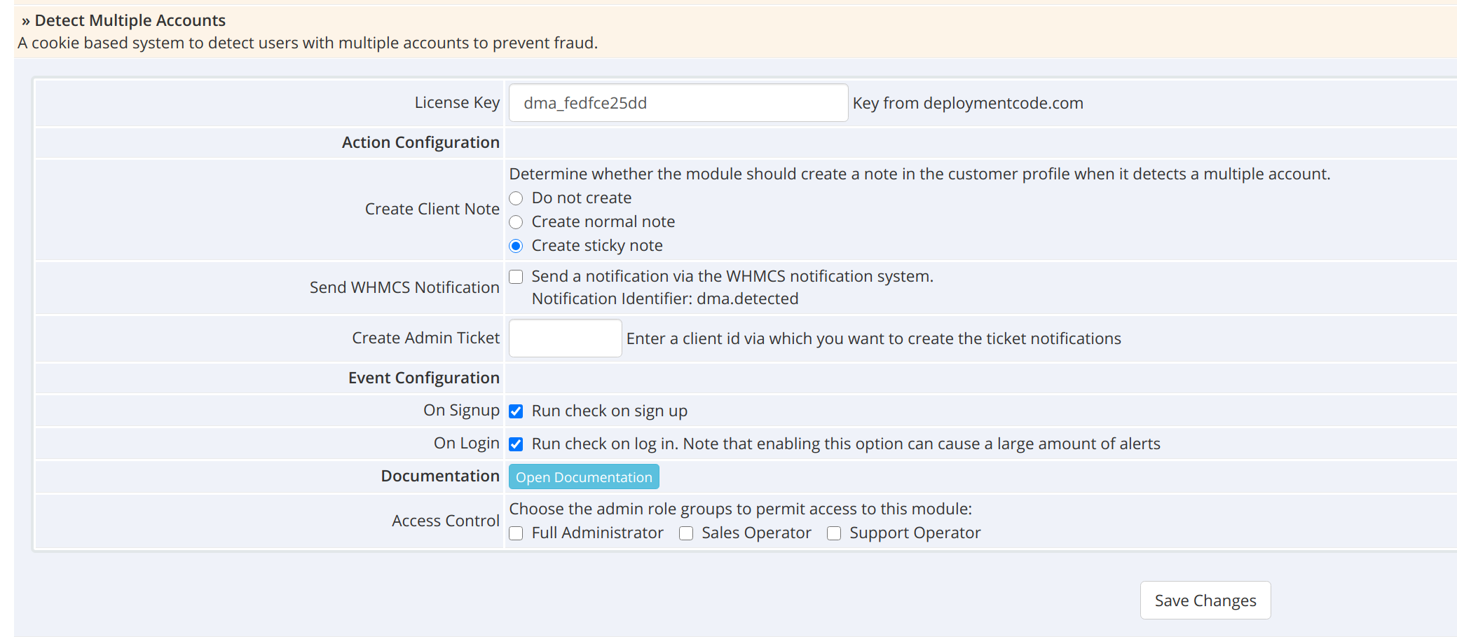 Detect Multiple Accounts Home Detect Multiple Accounts Deploymentcode Documentation